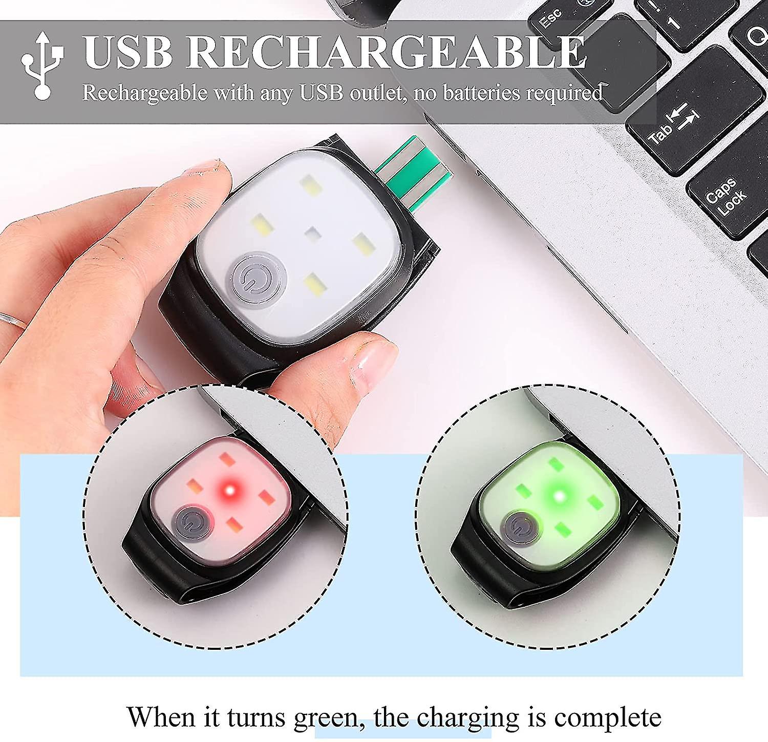Clip-on Running Lights Outdoor Night Usb Rechargeable Led Light ...