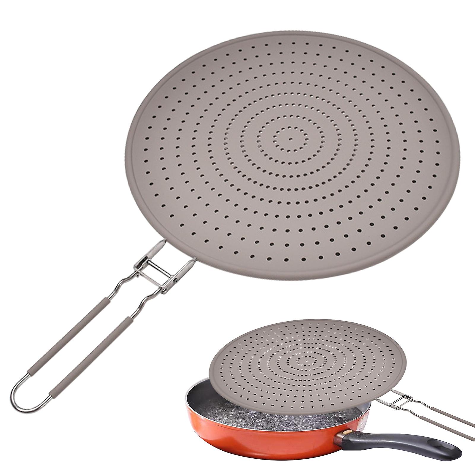 Silicone Frying Splatter Guards Universal Fit Easy Clean Splatter Guard ...