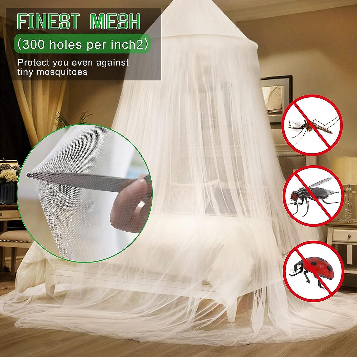 Mosquito Net Bed Canopy for Girls,King Canopy Bed Curtains Queen Size ...