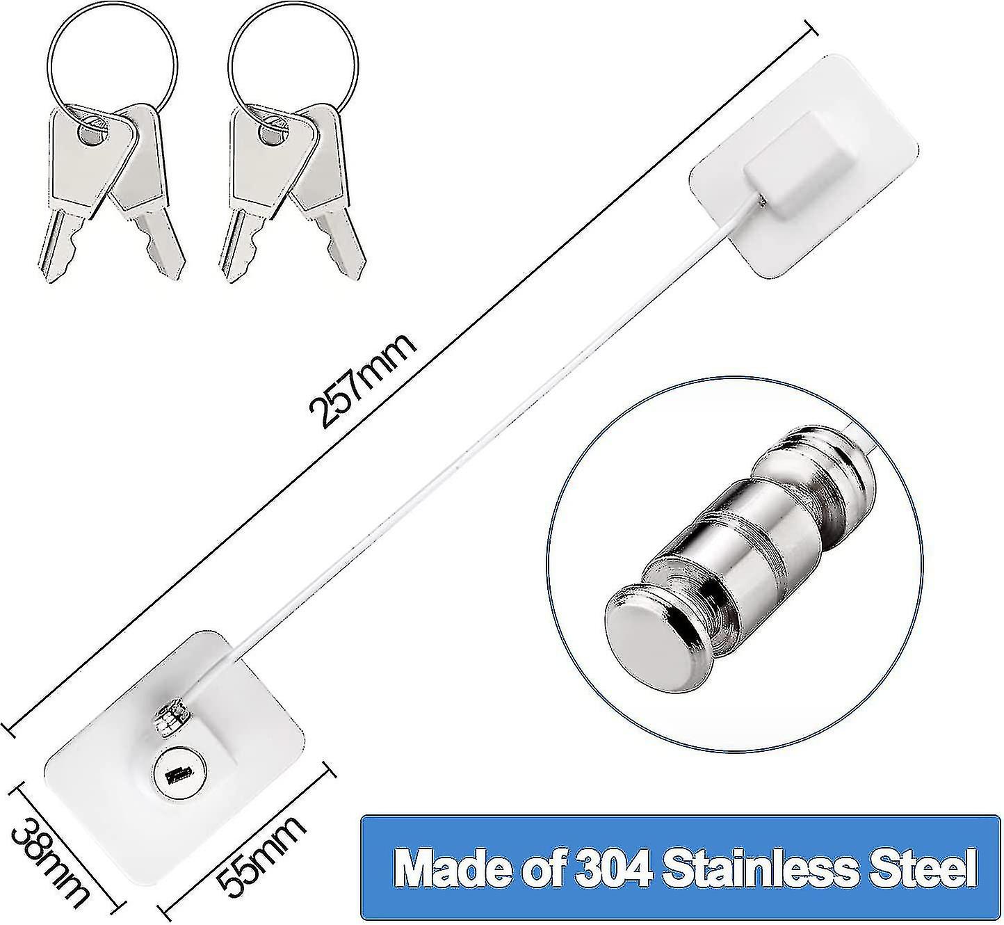 2pcs Window Restrictor Locks, Self Adhesive Upvc Child Safety Security ...