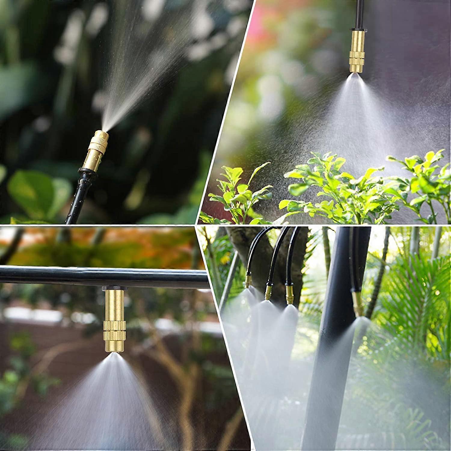 30 Pieces Adjustable Copper Atomizing Nozzle Drip Irrigation Sprayer ...