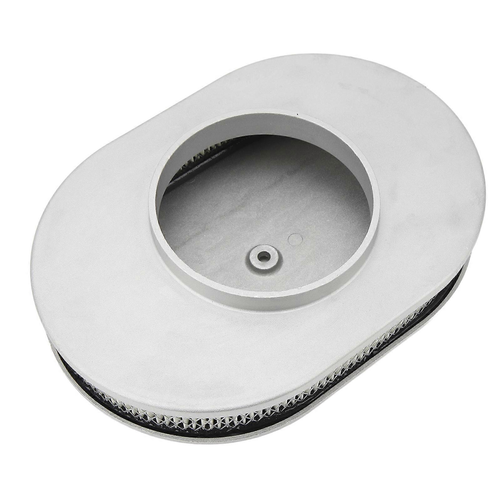 Oval Air Cleaner Aluminium Alloy 12in Half Finned Air Filter Assembly ...