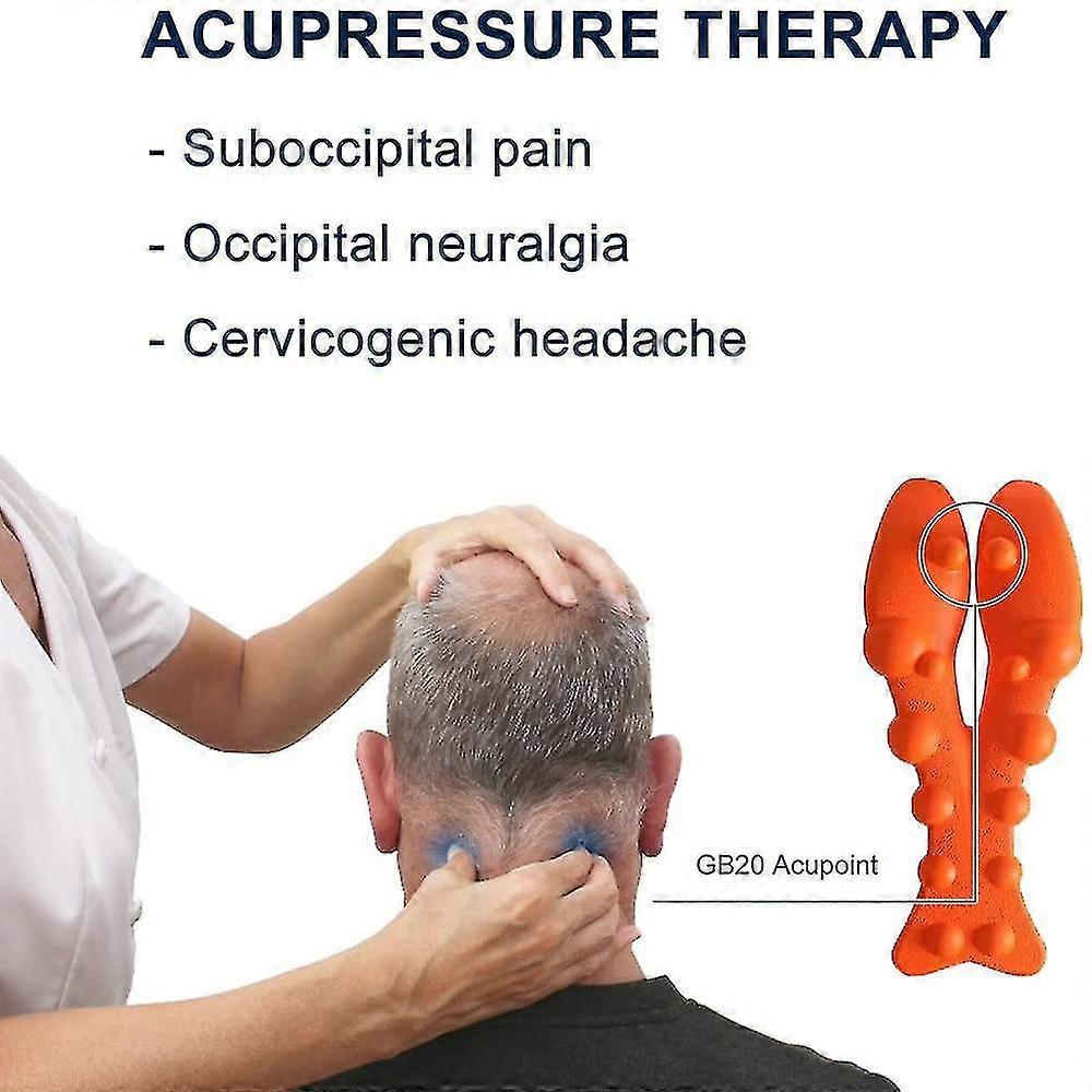 Trapezius Trigger Point Massage Tool Acupressure For Occipital Release ...