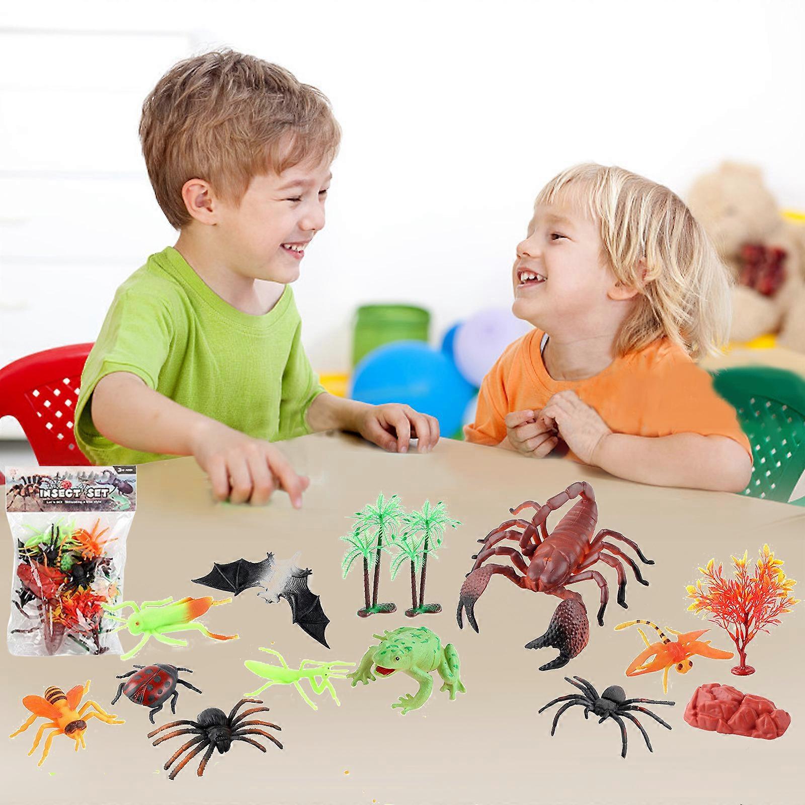 Insect Insect Toys For Kids Boys And Girls 14 Pcs Fake Insect Centipede ...
