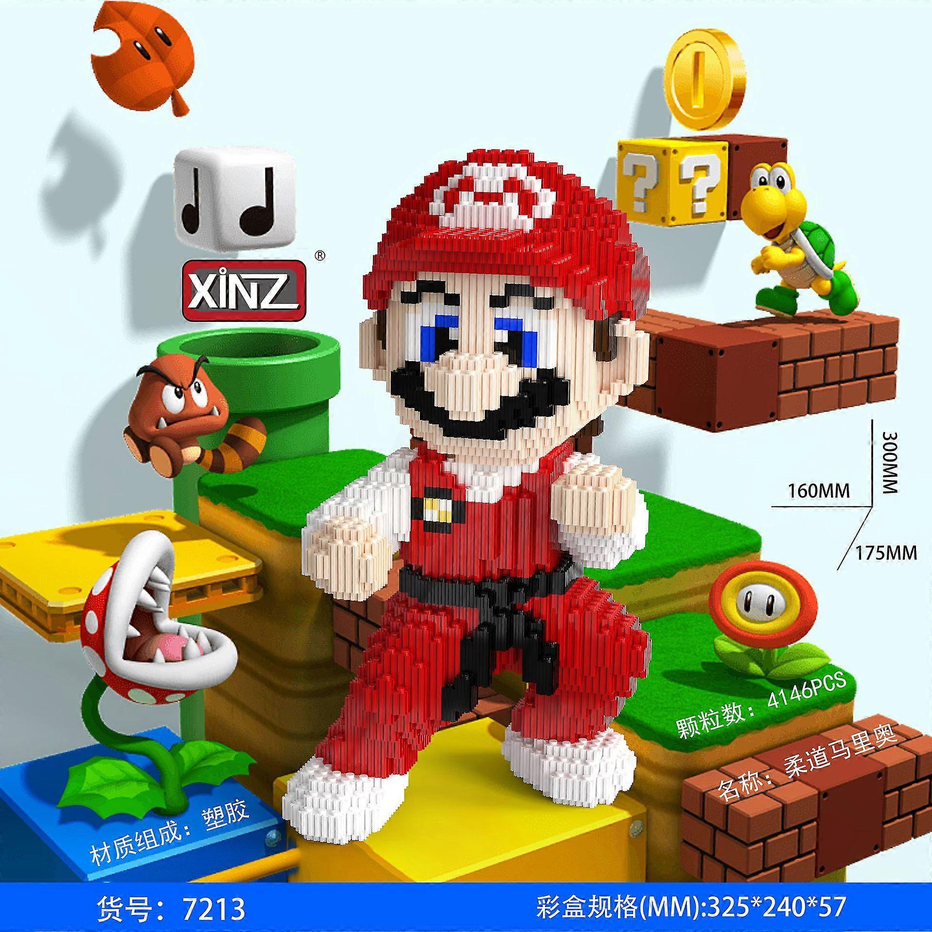 Xinz Super Mario Bros Connection Building Blocks Big Mario 30/50cm DIY ...
