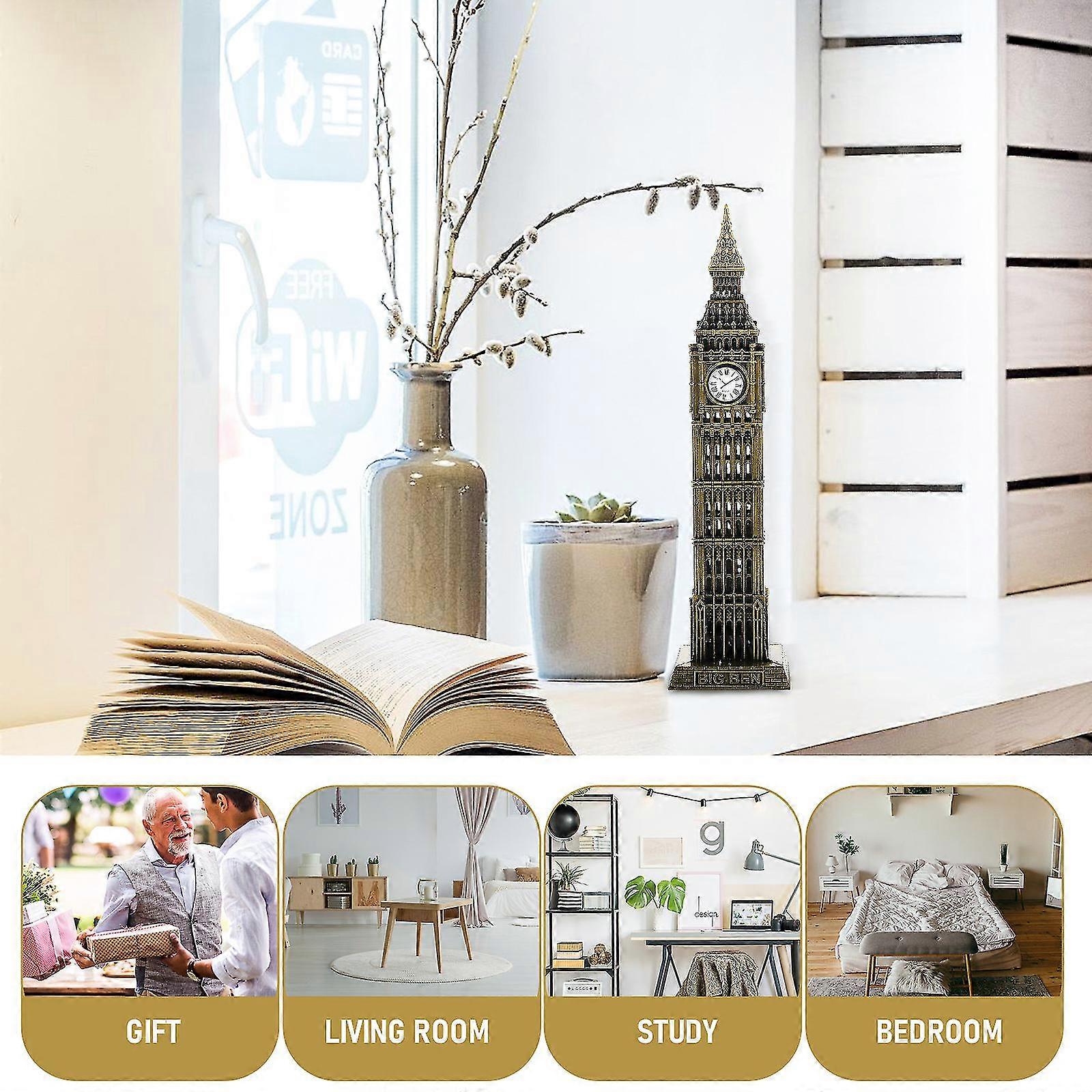 Metal Statues Sculptures Metal Building Model Big Ben Clock Tower ...