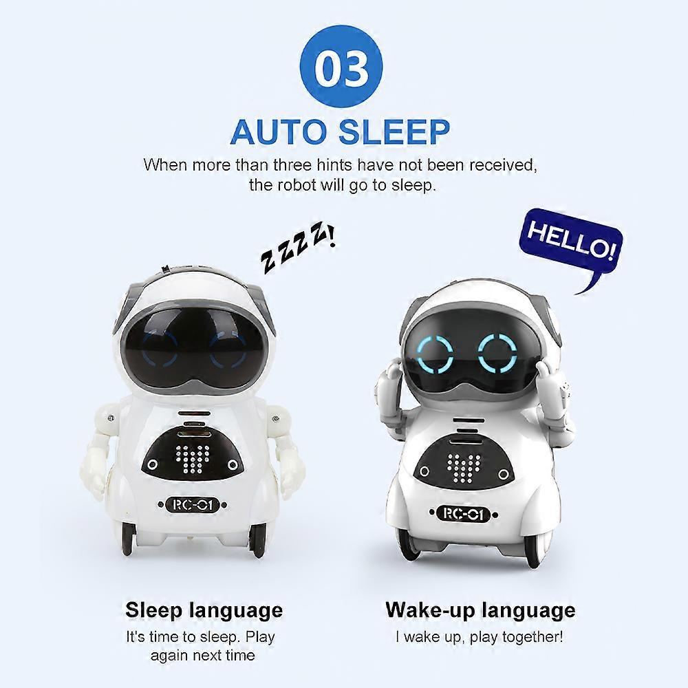 939A Pocket Robot Talking Interactive Dialogue Voice Recognition Record ...