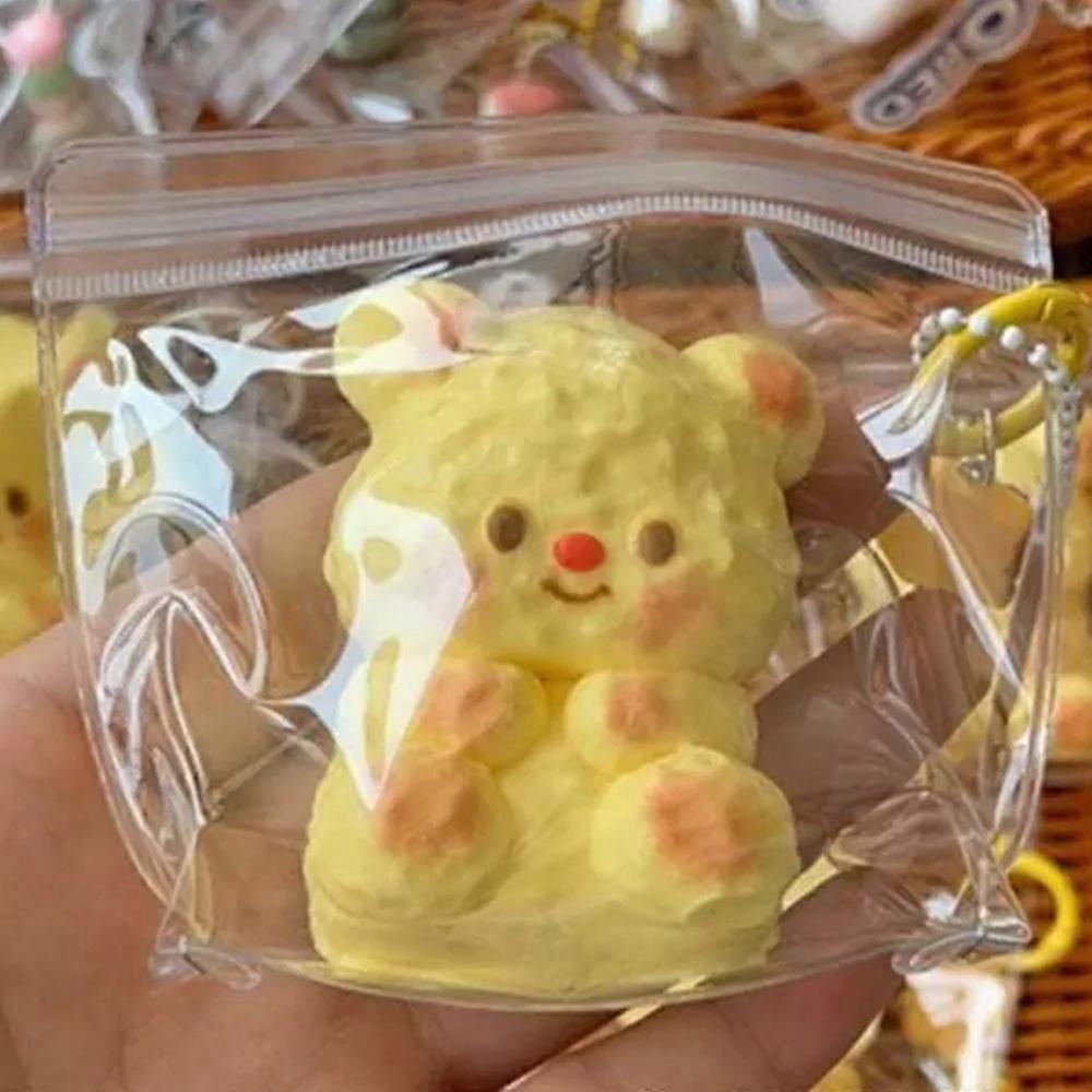 Handmade Silicone Squishy Butter Bear,Cute Butter Bear Dog Sheep ...