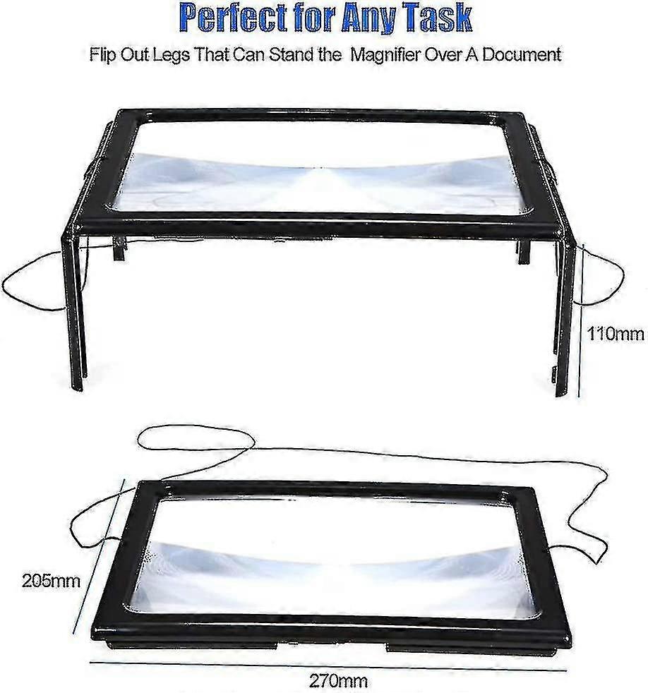 Rectangular Magnifier For Visually Impaired 3x Full Page Magnifier ...