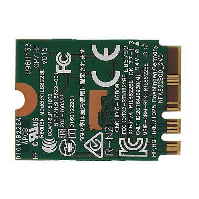 Wireless Network Card RTL8822BE 802.11AC 2.4G/5GHz WiFi Bluetooth 4.1 ...