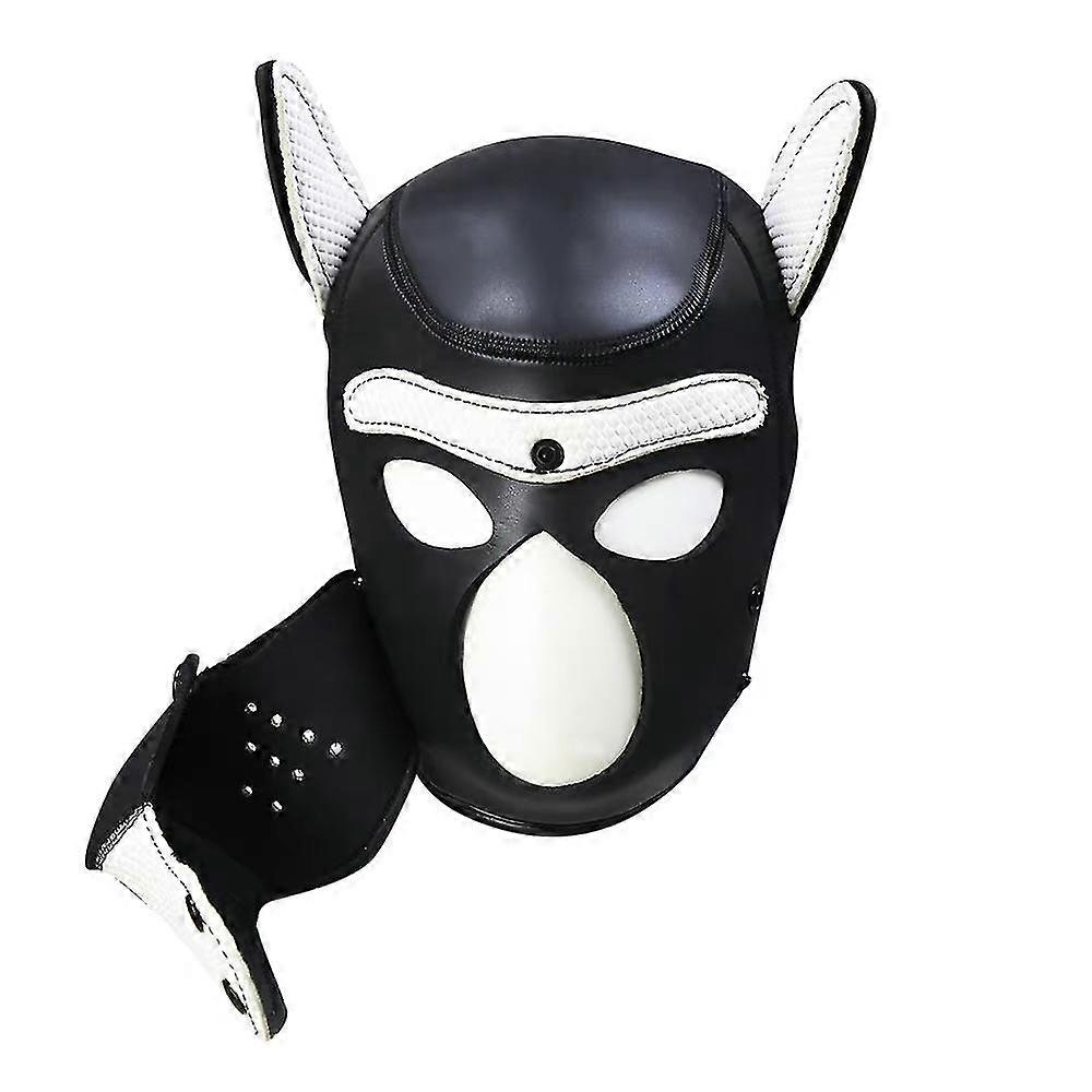 Neoprene Dog Full Face Puppy Mask, Novelty Costume Pup Hood Mask ...