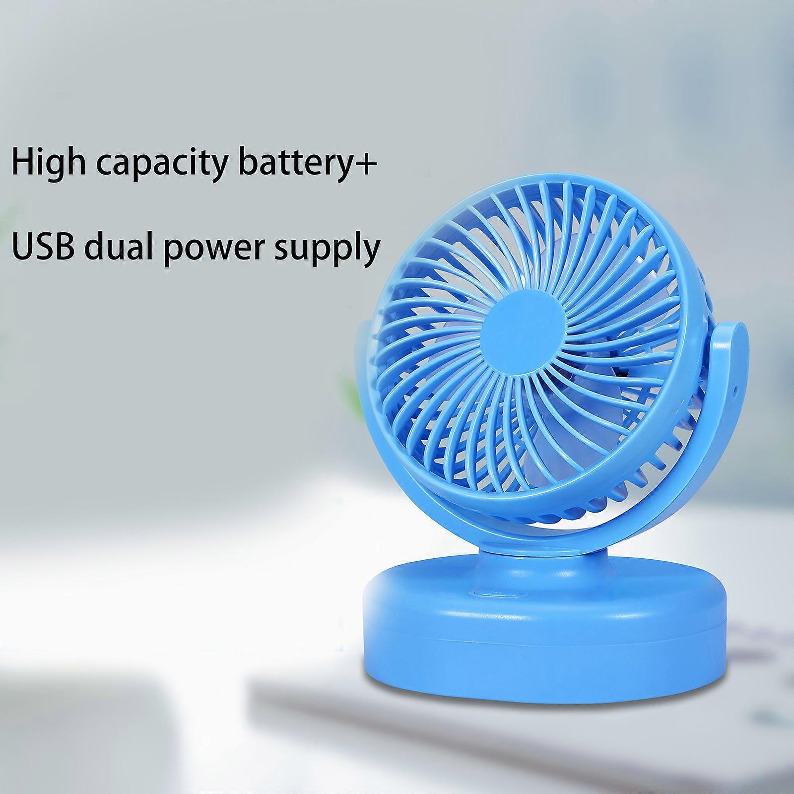 Mini Car Fan USB Rechargeable Electric Fan 3-Speed Fans for Cars Trucks ...
