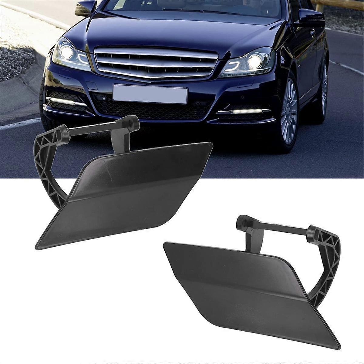1 Pair Headlight Washer Cover with Bracket for C-Class W204 2007-2011 ...