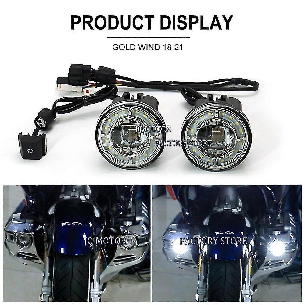 Gold Wing Gl 1800 New Motorcycle Pair Led Fog Lights Foglights W ...