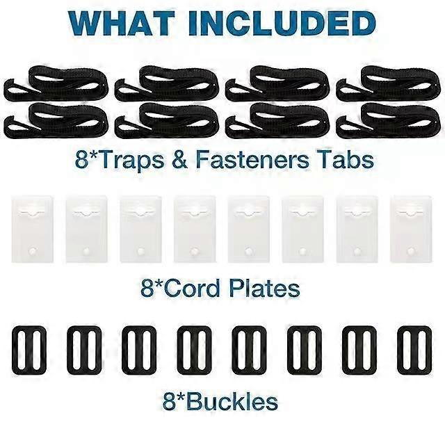 Tie Down Straps 8 Pack Tie Down Straps and Clips for Tarps/Pool Covers ...