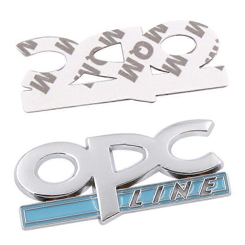 Car stickers OPC LINE 3D silver Metal Car Word letter metal Sticker ...