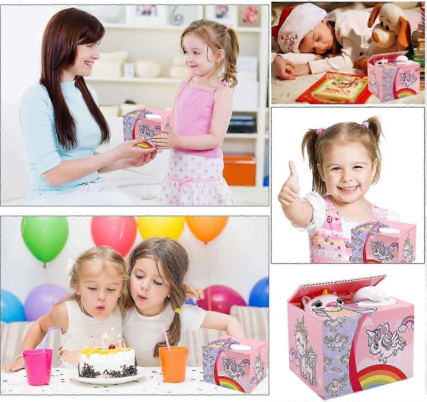 Unicorn Money Bank for Girls, Automatic Saving Money Box for Kids Girls ...