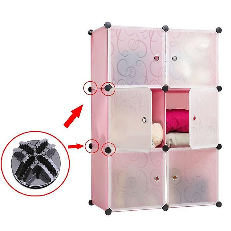 Black Closet Systems 40pcs Wire Cube Abs Plastic White Storage Cube ...