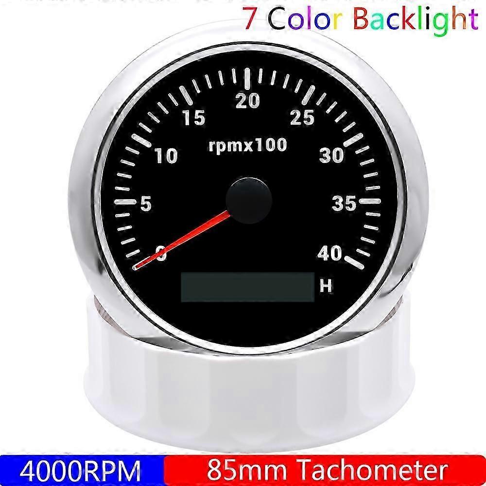 85MM Diesel Engine Tachometer 3000400060008000 RPM Gauge REV Counter ...