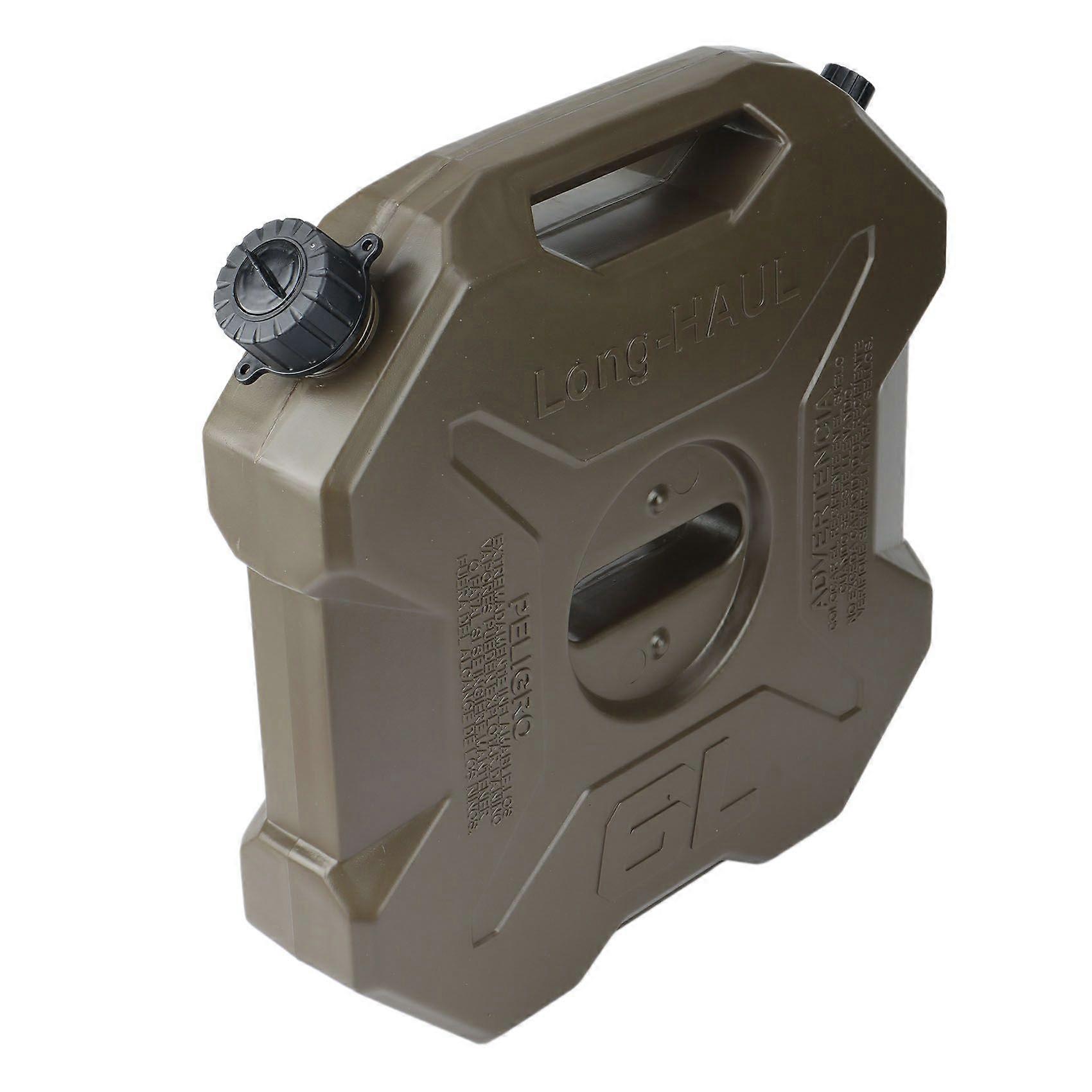 6L Liter Green ATV UTV Motorcycle Spare Can Gas Fuel Tank Plastic ...