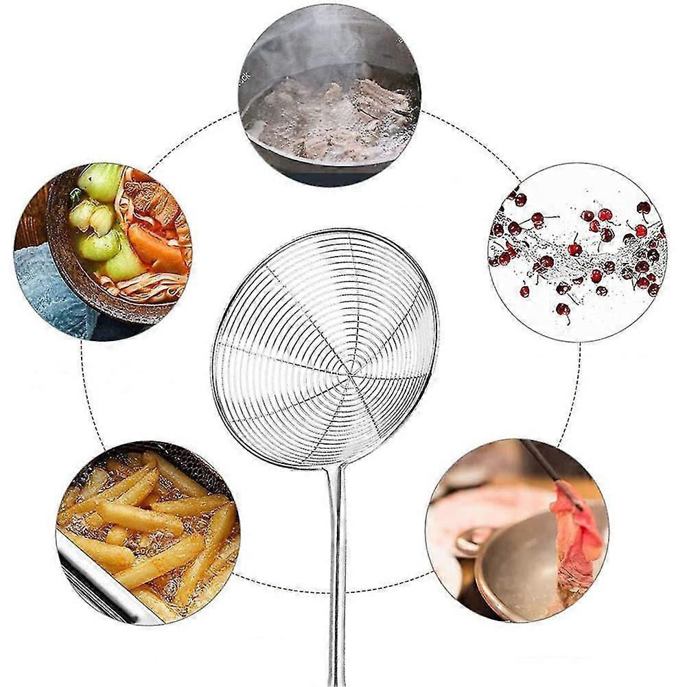 Spider Strainer Skimmer Ladle Stainless Steel Metal Frying Basket with ...