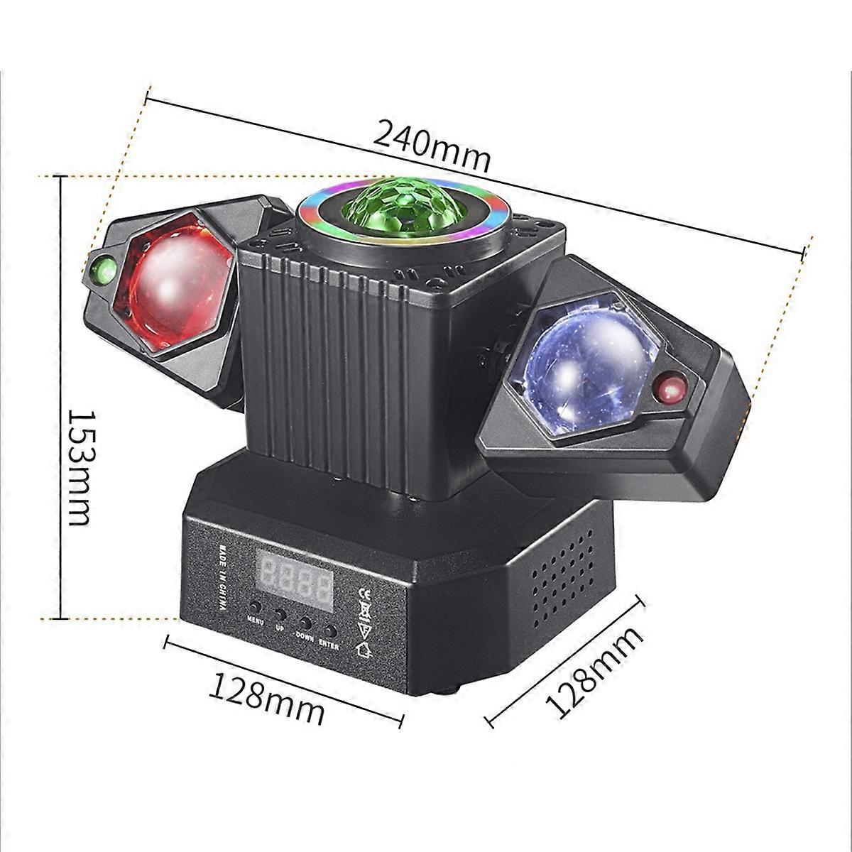 50W LED Rotating Laser Beam Strobe 3-in-1 Disco Light DMX512 DJ Bar ...