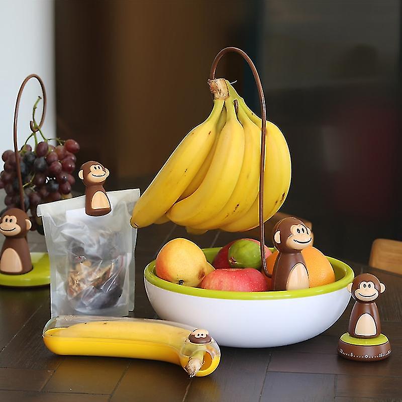 Joie Monkey Shape Banana Hanger Fruit Maintenance Fresh Storage For ...