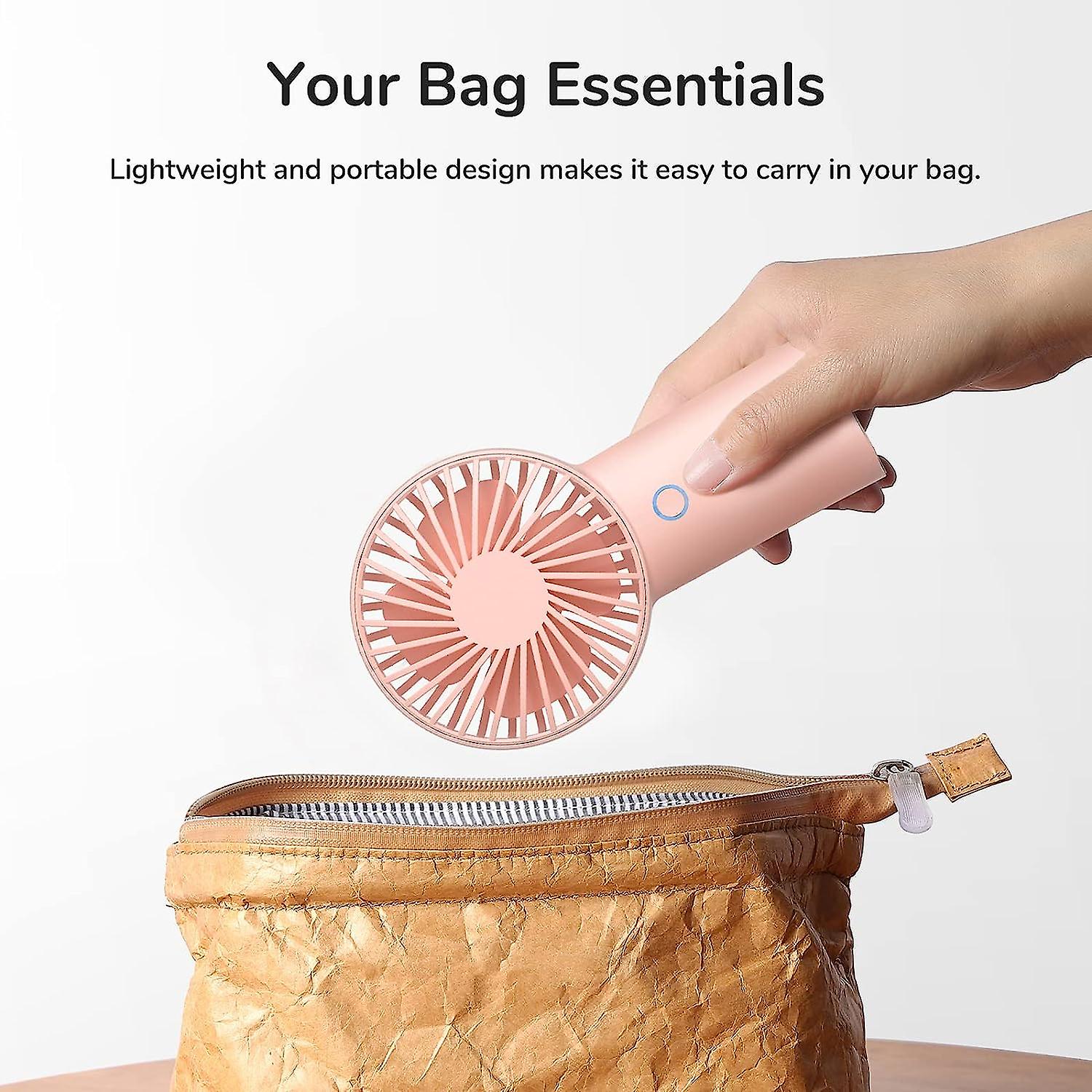 Handheld Fan, 4000mah Portable Fan, Mini Hand Fan [5-20h Working Time ...