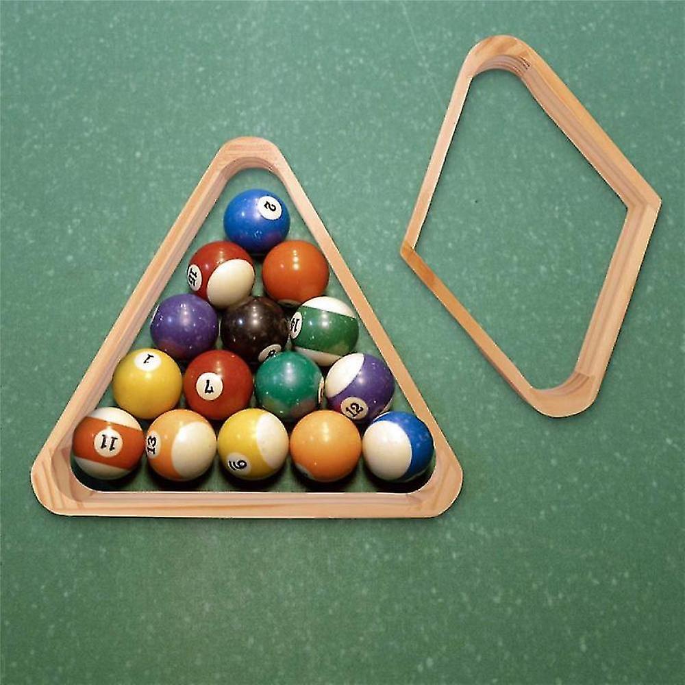Wooden Billiard Ball Rack Billiard 8-ball Triple-cornered Rack And 9 ...