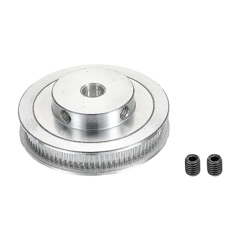 80 Teeth 12mm Bore Timing Pulley, Synchronous Wheel Silver With Screw ...