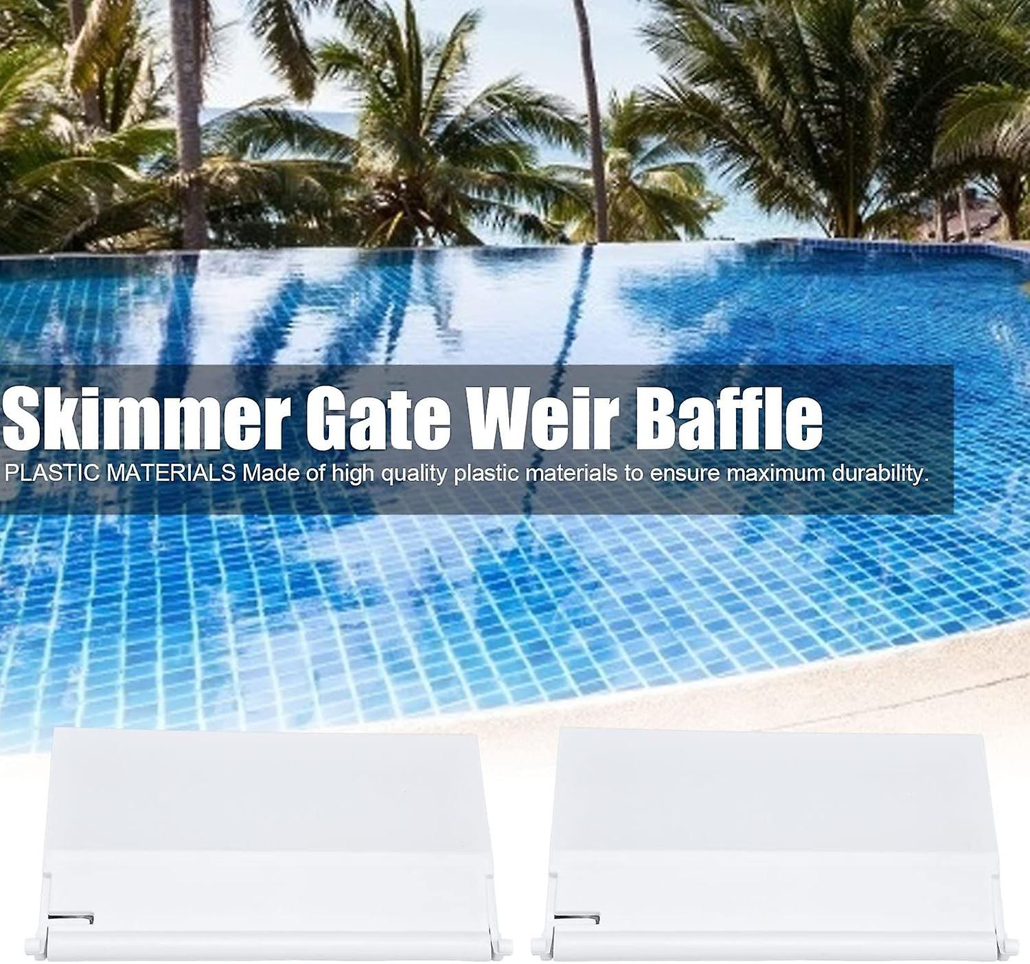 2pcs Skimmer Gate Weir Baffle, 7.7x5.5in Swimming Pool Skimmer Gate ...