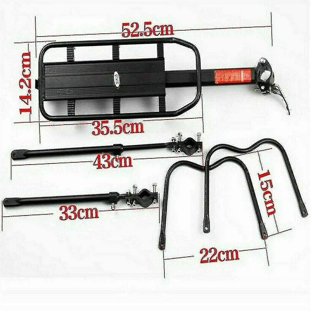 50kg Max Alloy Rear Bicycle Pannier Rack Carrier Bag Luggage Cycle ...