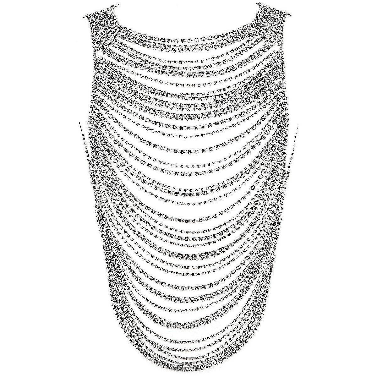 Jewelry Rhinest Body Chain Sexy Chest Chain Body Accessories For Men ...