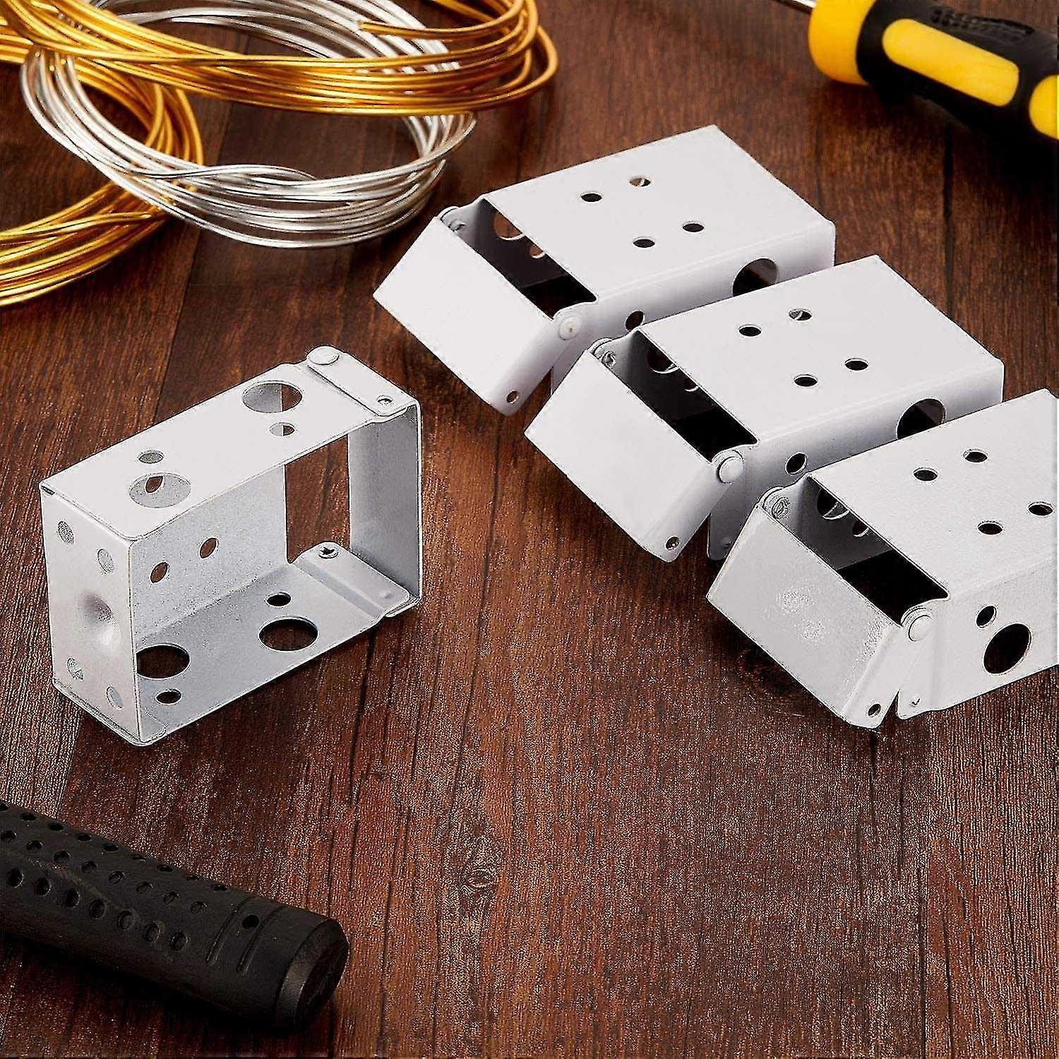 4 Pieces Blind Brackets 2 Inch Low Profile Box Mounting Bracket for ...