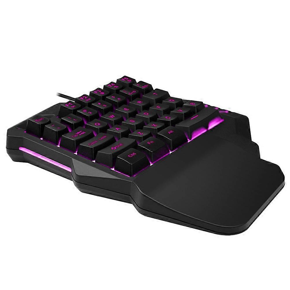One Handed Mechanical Gaming Keyboard RGB Backlit Portable Mini Gaming ...
