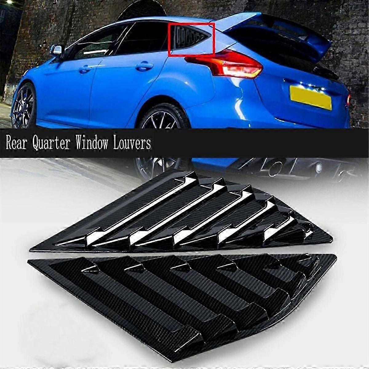 Rear Quarter Window Louvers compatible with Focus MK3 Hatchback 2012 ...