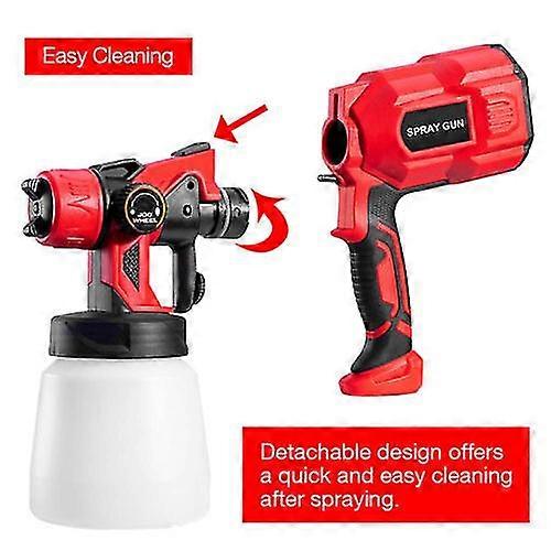 800ML Paint Sprayer Spray Gun Airless Electric 550w Car Spray gun Fence ...