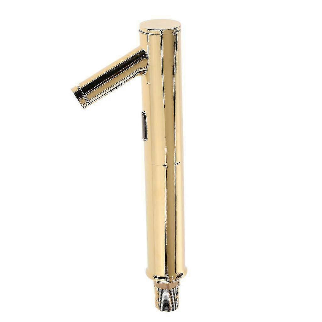 Automatic Infrared Sensor Faucet Bathroom Sink Inductive Water Tap Gold ...