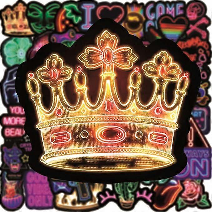 Neon Stickers 50 Pack Cool Aesthetic Trendy Stickers for Laptop ...