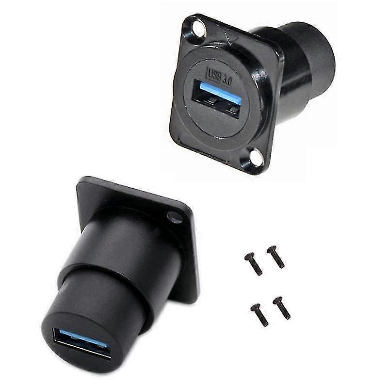 2Pcs D Type Metal USB3.0 Socket Female to Female USB 3.0 Connector D ...