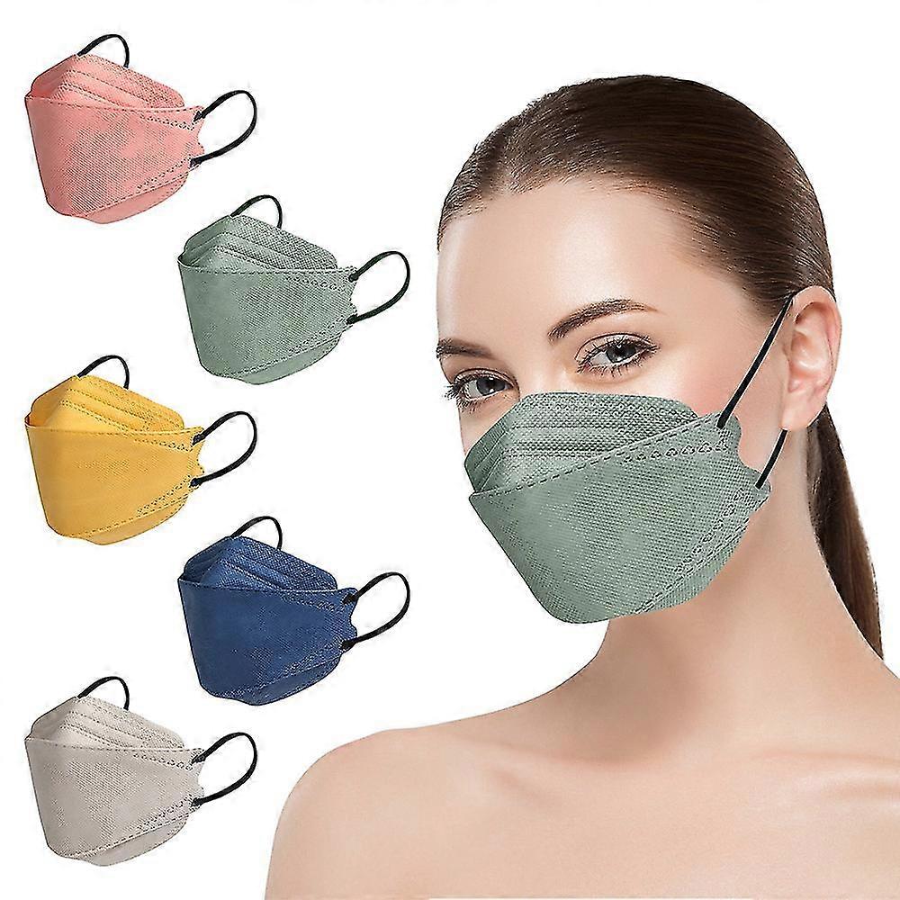 EVAGO KN95 Face Masks Fish Mask Adult FFP2 Mask 4 Layer Protective ...