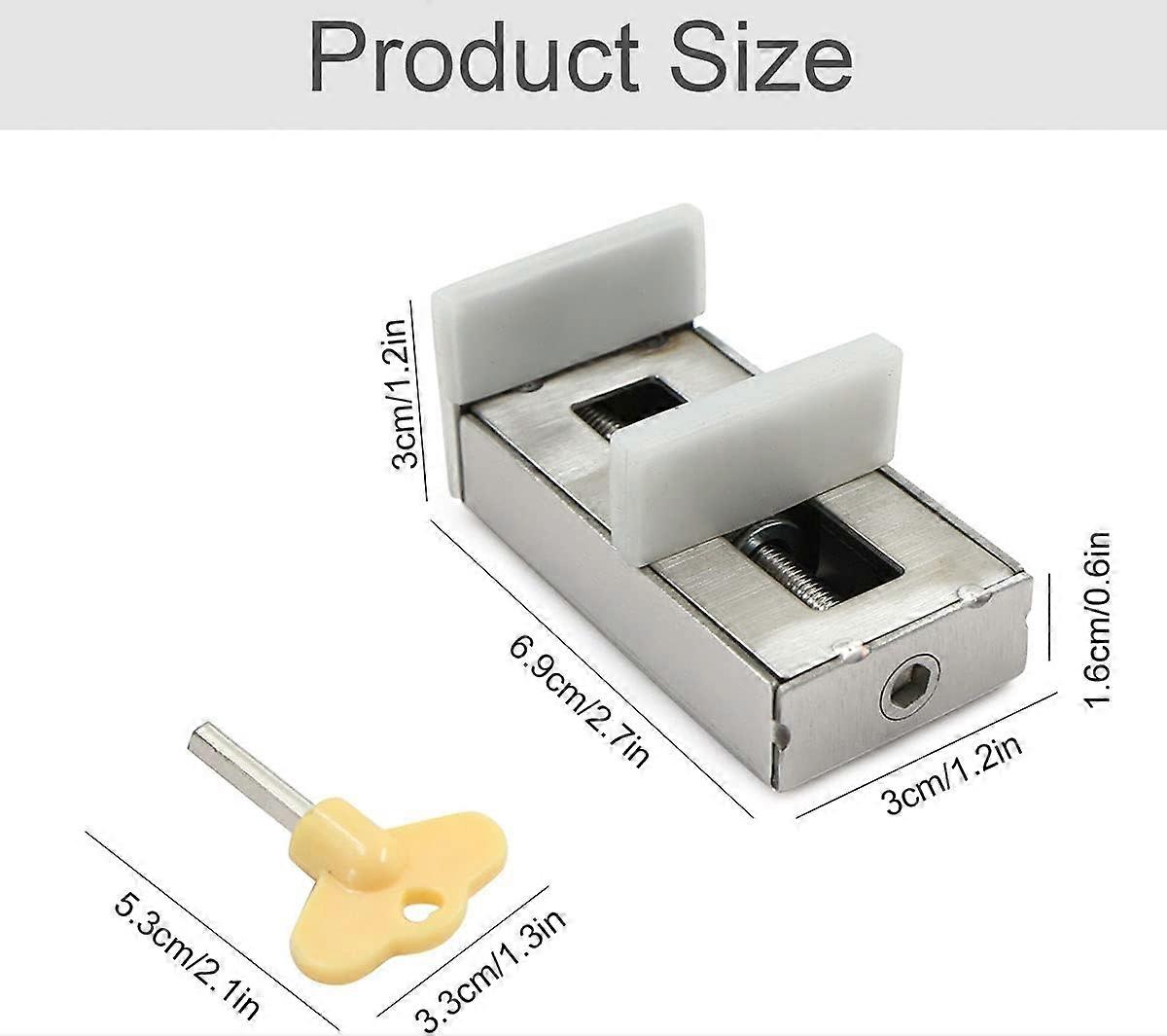 2pcs Window Locks Sliding Door Patio Lock Block Sliding Bay Window Lock ...