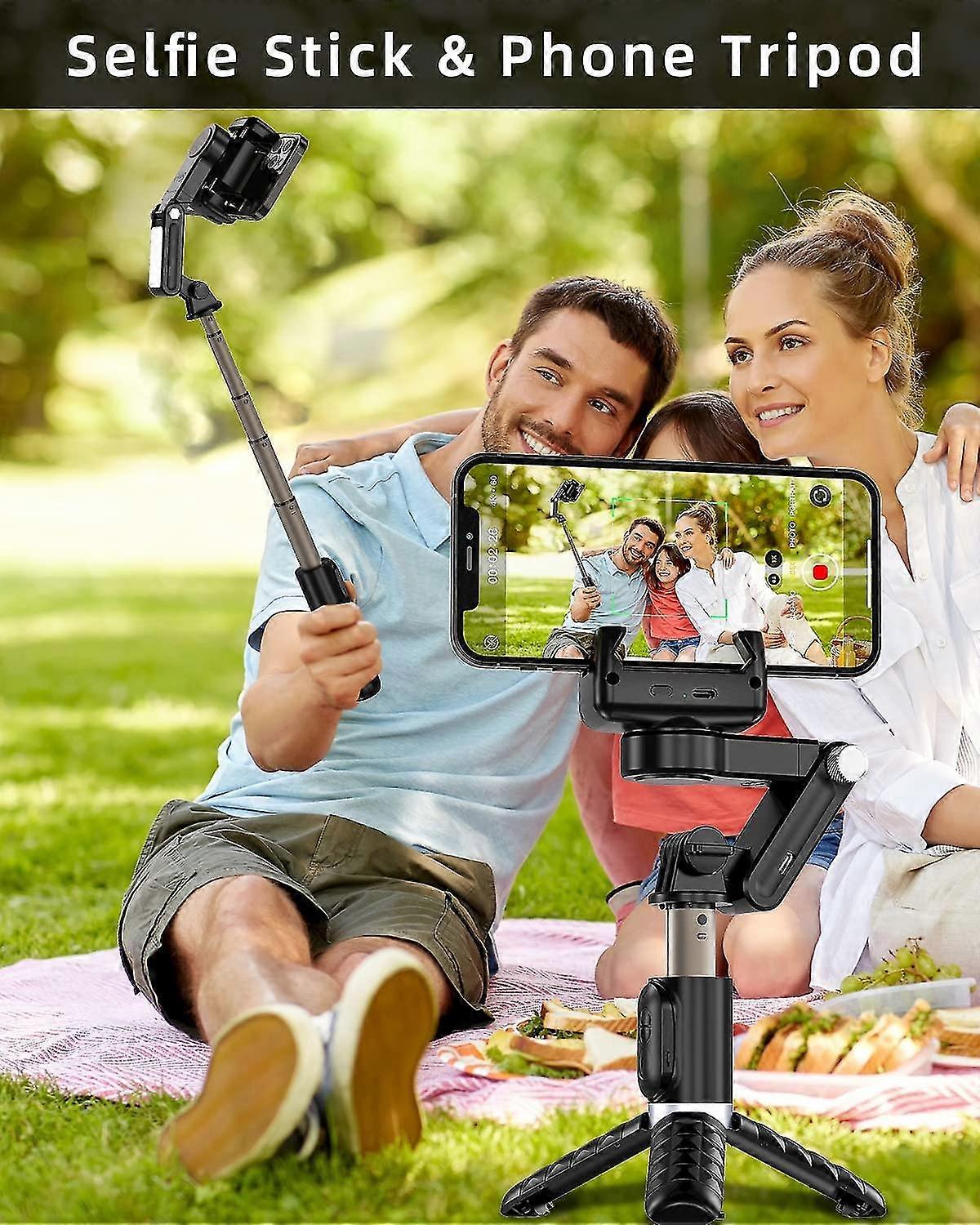 Gimbal Stabilizer With Phone Tripod For Smartphones, Handheld Gimble ...