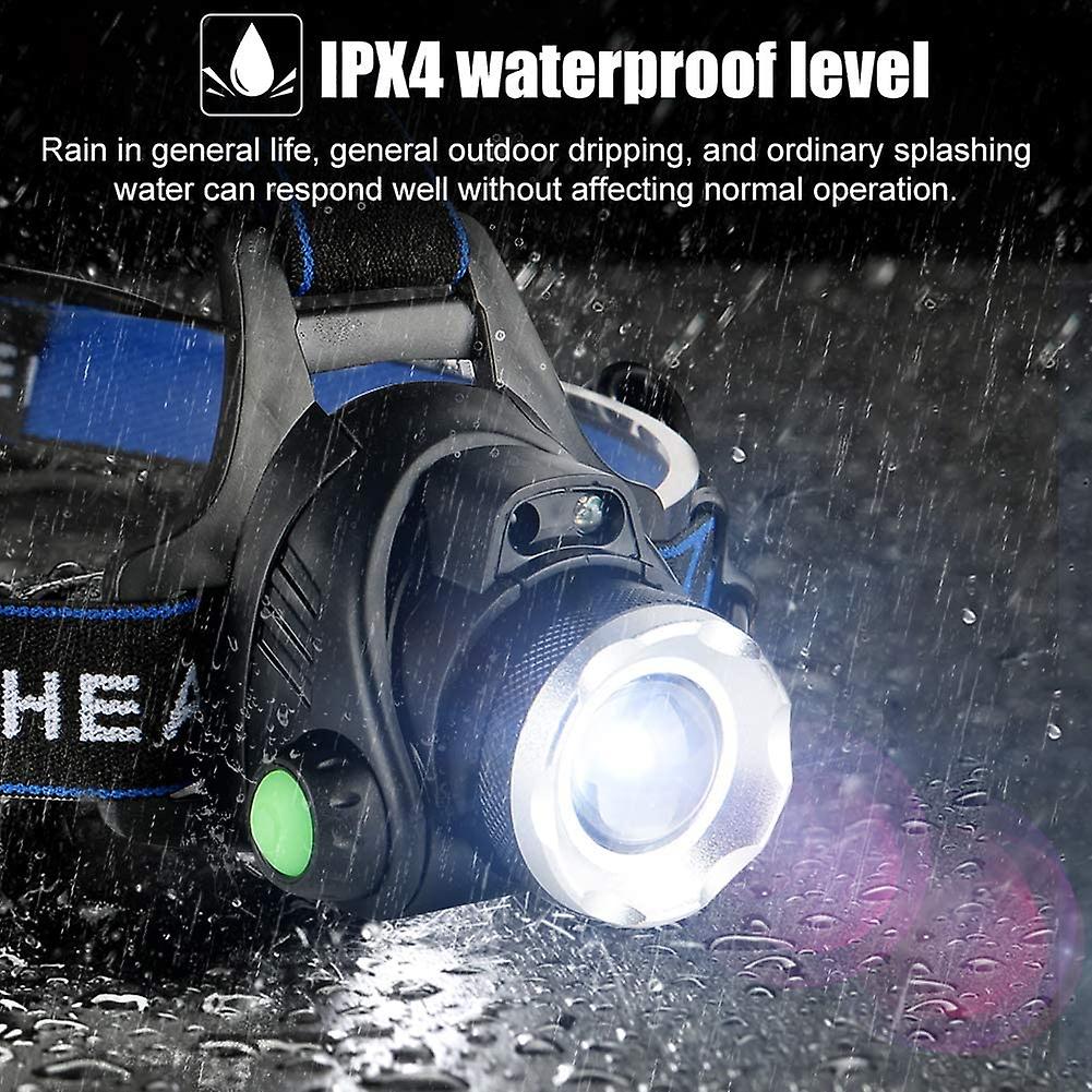 Led Head Torch Headlamp, 800 Lumens Head Torches With 3 Light Modes ...