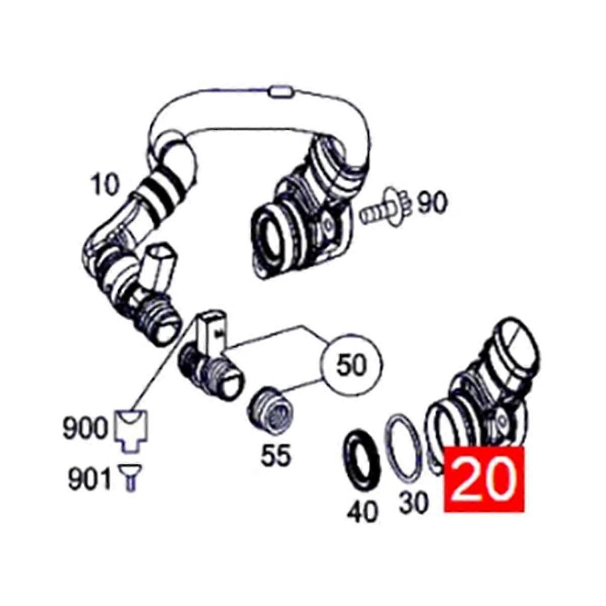 6420100131 Om642 3l Engine Breathing Cover For W204 W251 W166 W203 W212 W222 W164 A6420100131 ...