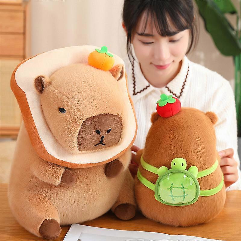 Capybara Plush Toy Simulation Nose Drop Capibara Boba Bread Fruit Bread ...