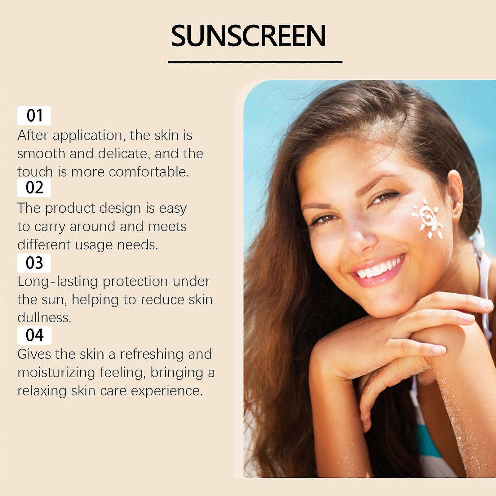 Rice Moisturizing Sunscreen, SPF50PA++++ Outdoor sunscreen, refreshing ...