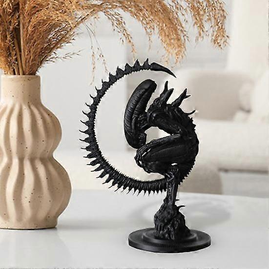 Alien Statue 3D Printed Resin Horror Creature Figure Ornament 6-inch ...