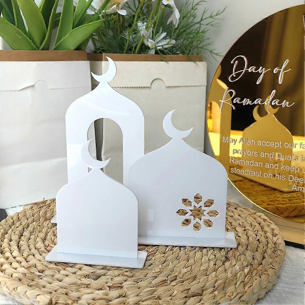 Acrylic Ramadan Decorative Table Sign Eid Mubarak Party Decoration for ...