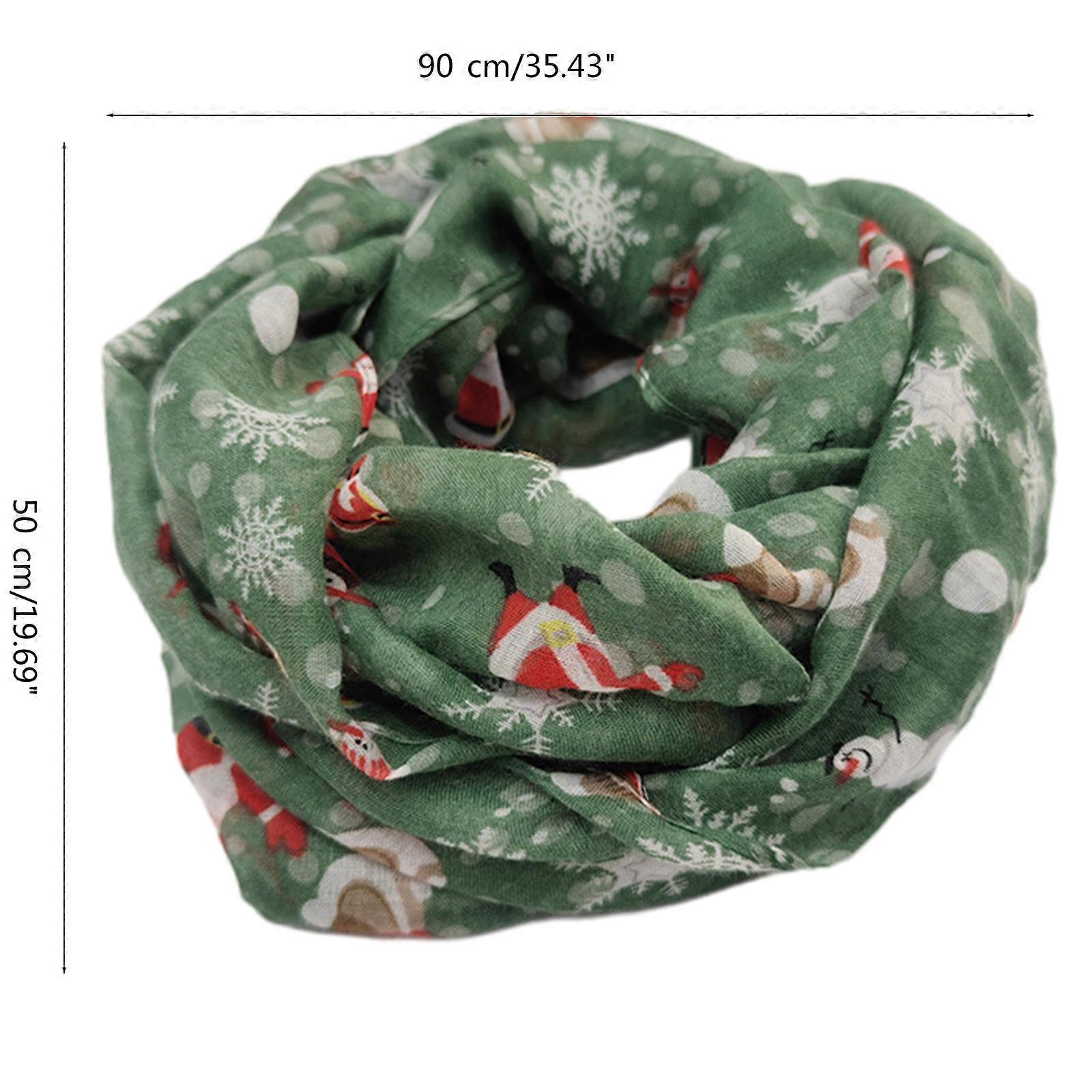 Christmas Printing Scarf for Festival Party Stylish Neck Scarves for ...